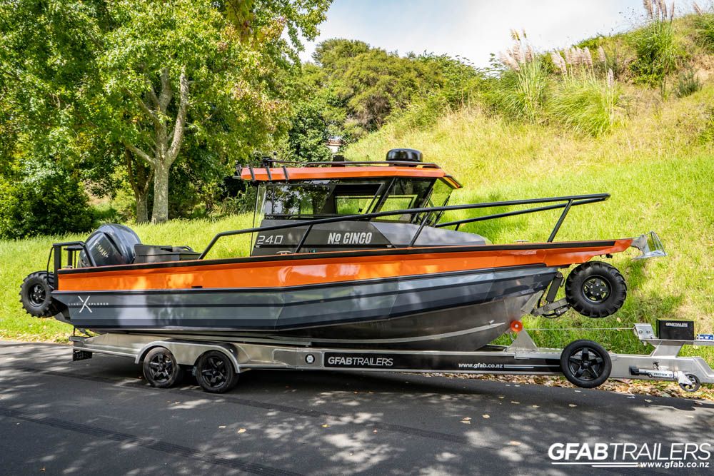 GFAB Alloy Amphibious Boat Trailers